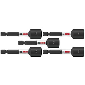 BOSCH ITNS7162B 5-Pack 2-9/16 In. x 7/16 In. Impact Tough Nutsetters