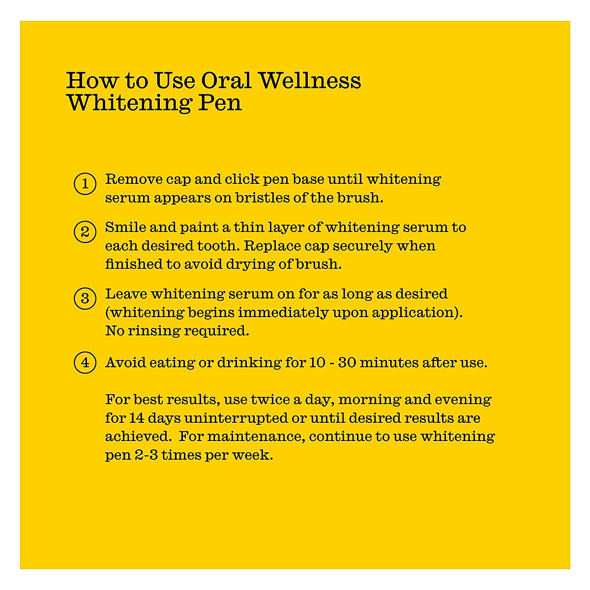 Twice Oral Wellness Extra Strength Tooth Whitening Pen - Gentle, Sensitive Teeth Whitening Pens Professional, on-The-go, or at Home use! Easy Teeth Stain Removal and Teeth Brightening. (1 Pack)
