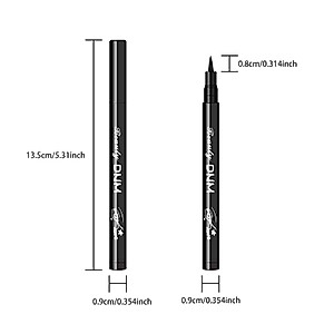 Ownest 12 Colors Liquid Eyeliner Set, Matte Liquid Eyeliner Colorful Eye Liner Pen Neon Eyeliner Makeup,Waterproof Smudge-Proof Smooth Eyeliner Pen