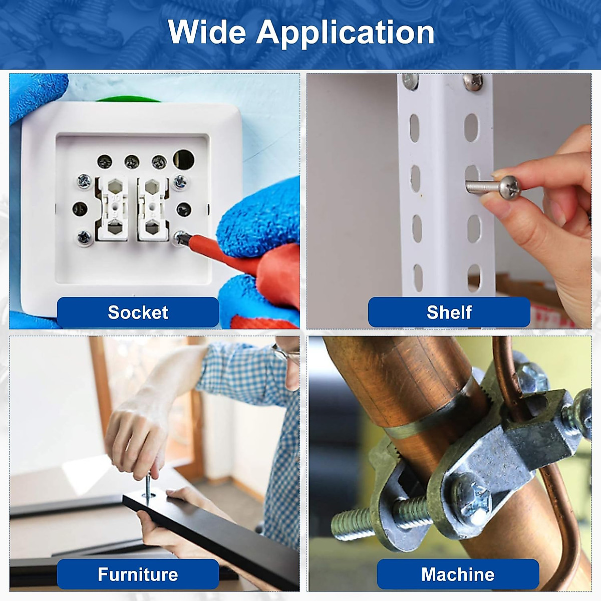 MroMax 30Pcs M2.5 x 30mm Pan Head Phillips Machine Screws, 304 Stainless Steel 18-8, Fully Thread, Metric Silver Gray Cross Head Screws Bolts for Computers, Camera and Other Small Electronic Devices