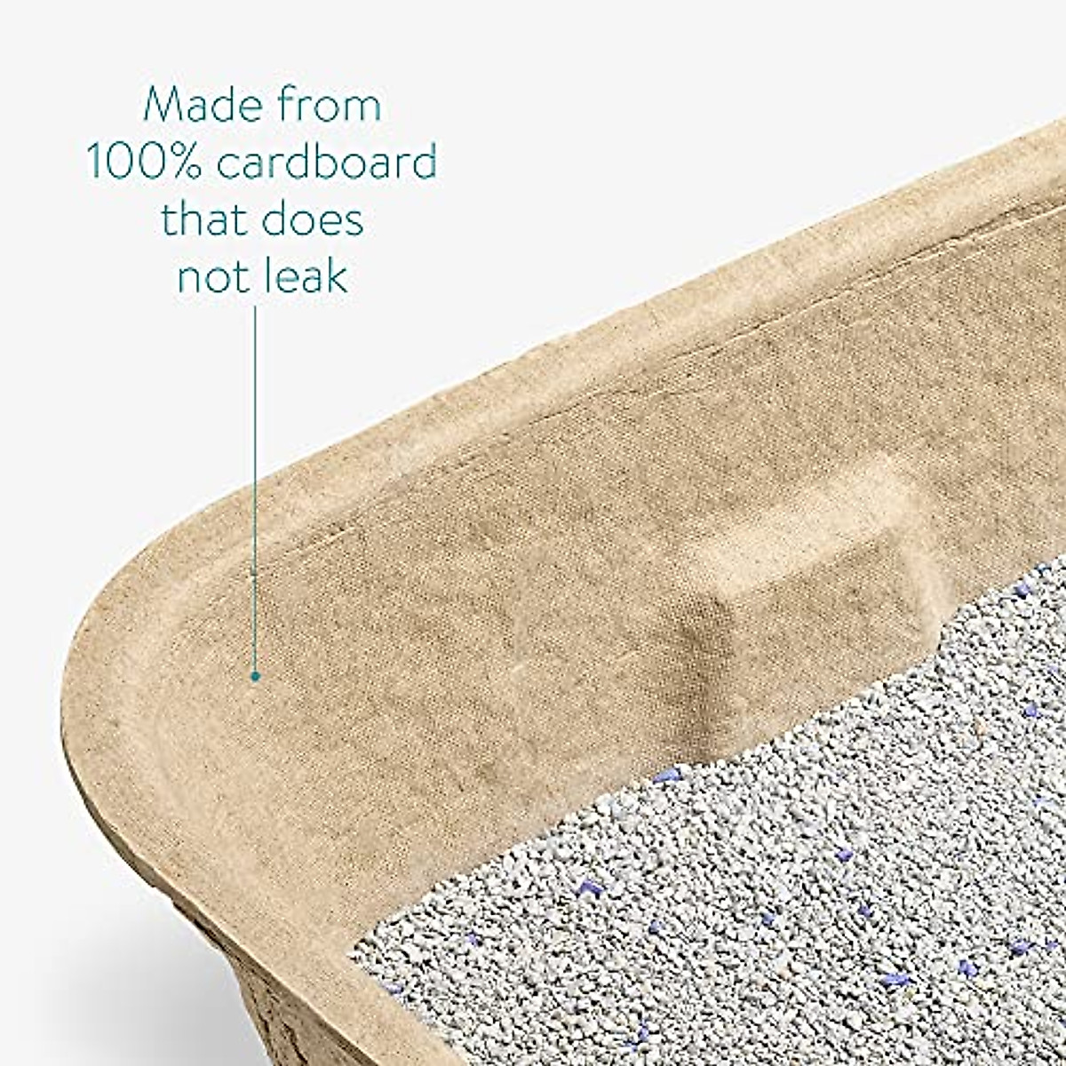 Navaris Disposable Cat Litter Trays (Pack of 5) - Cardboard Liner Tray for Cats Made of 100% Paper - Use Alone or As Box Liners - 15.9" x 11.8"