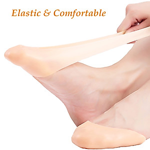 DANCEYOU Dance Toe Pads Gel Toe Covers Ballet Pointe Shoes High Heels Toe Caps for Women Girls 1 Average Size