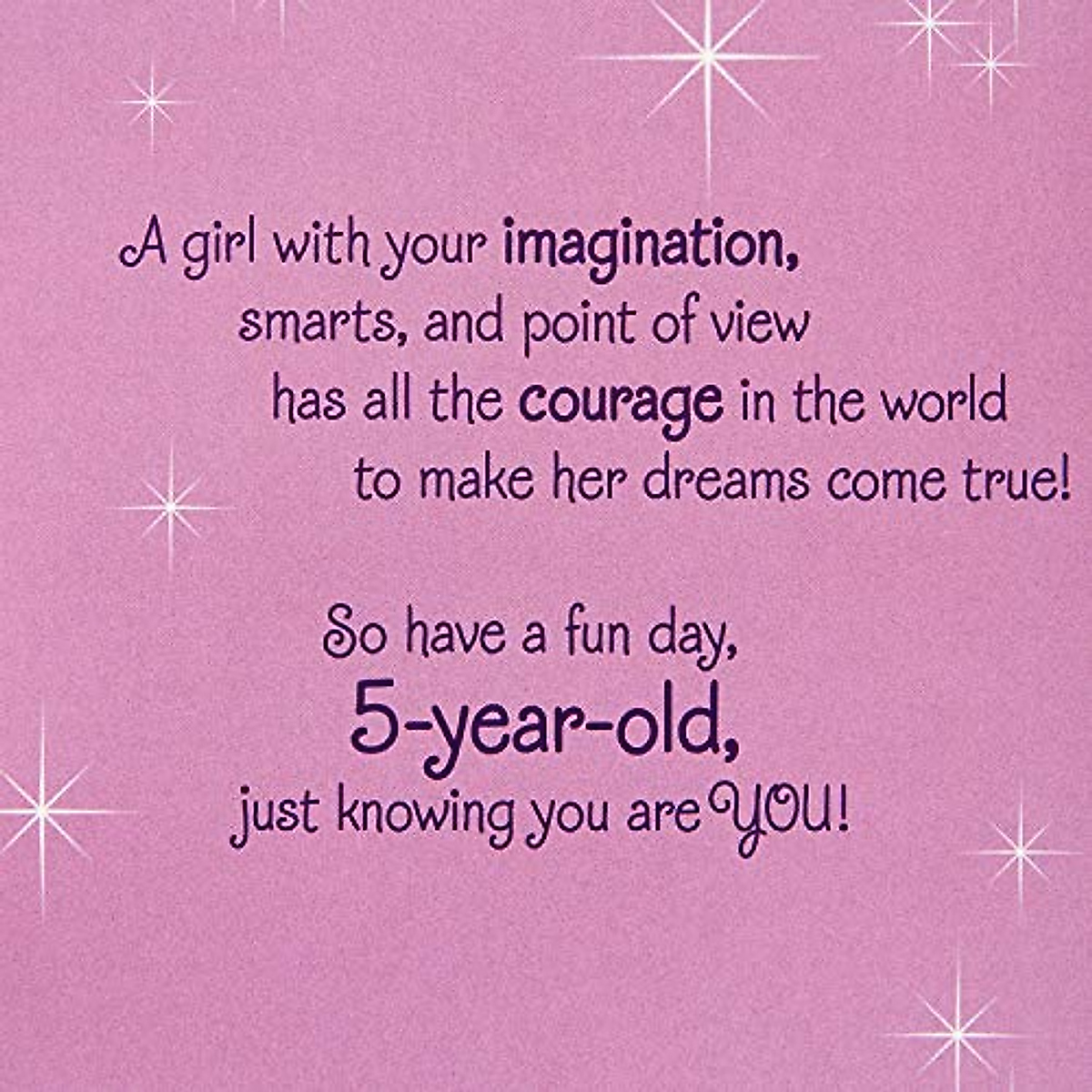 Hallmark 5th Birthday Card with Sound for Girl (Disney Princesses)