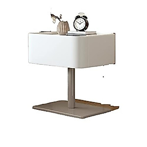 HIGOH Bedside Table Mobile Bedside Table to Store Dresser Cosmetics Bedside Table
