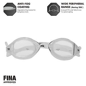 TYR Tracer x Racing, Clear, One Size