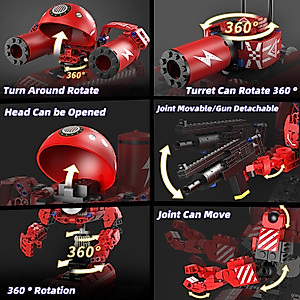 Suplanet STEM Robot Toys for Kids Ages 8-14, 5-in-1 Remote Control and APP Programmable Robot Toys - 495 Pcs DIY Building Science Educational Kit, Building Block Birthday Gift for Teen Boys Girls