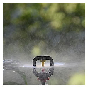 VIEUE Garden Drip Irrigation System Accessories Refraction Atomization Nozzle with Threaded Barbed Connector, Greenhouse Suspension Nozzle, Water-Saving Atomization Nozzle 10 (Color : Barb)