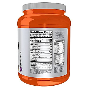 NOW Sports Nutrition, Pea Protein 25 g With BCAAs, Easily Digested, Vanilla Toffee Powder, 2-Pound