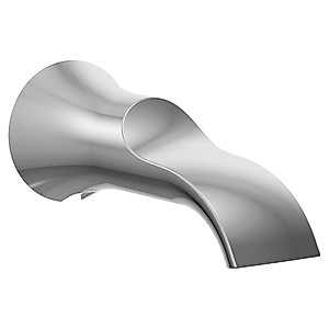 Moen S3836 Doux 1/2-Inch Slip Fit Connection Non-Diverting Tub Spout, Chrome