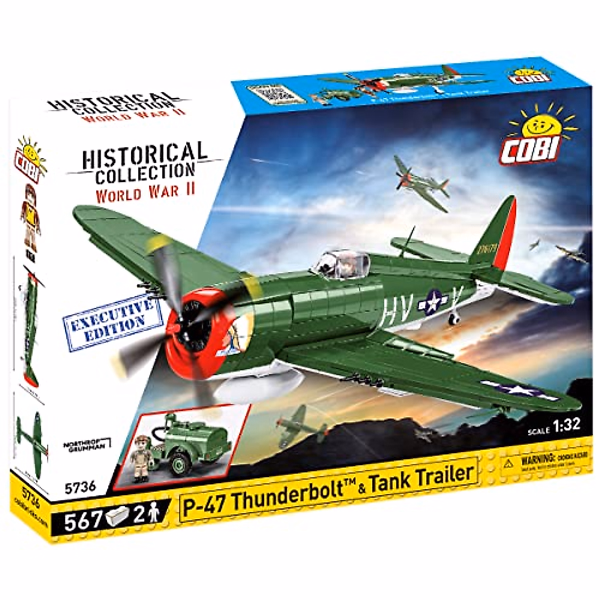 COBI Historical Collection WWII P-47 Thunderbolt™ & Tank Trailer Executive Edition