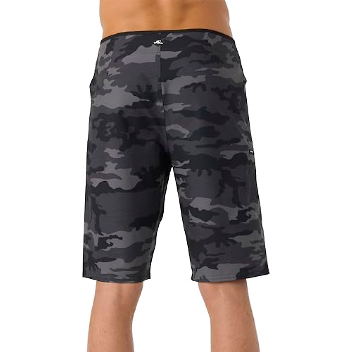 O'NEILL Men's GI Jack 21 Inch Boardshorts - Quick Dry Swim Trunks for Men with Stretch Fabric and Pockets,Black Camo-42