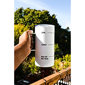 Wild Eye Designs Iceware Insulated Stainless Steel Double Wall XL Coffee Mug (20 fl oz) WHITE, SHH