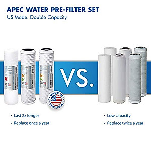 APEC Water Systems RO-90 Ultimate Series Top Tier Supreme Certified High Output 90 GPD Ultra Safe Reverse Osmosis Drinking Water Filter System, Chrome Faucet