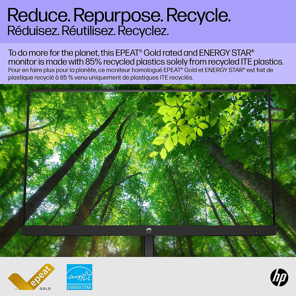 HP V24i G5 Computer PC Monitor 24 Inch Full HD IPS 60Hz 5ms 250 Nits Brightness AMD FreeSync Anti-Glare Low Blue Light HDMI DisplayPort Black 65P58AA