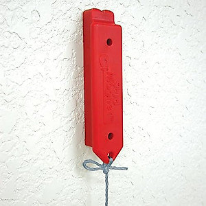 Master Magnetics 07612 Magnetic Stud Finder with Shield, Drywall Screw and Nail Locator, Red