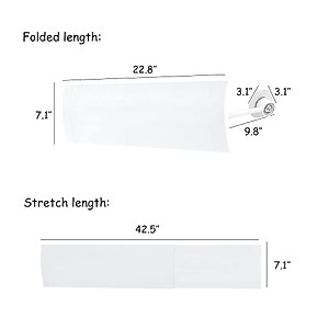 Retractable Air Conditioner Air Deflector, Universal Adjustable Air Conditioning Deflector Air Diverter Cover Telescopic Anti-Wind Baffles Anti Direct Blowing Windshield Wind Guide