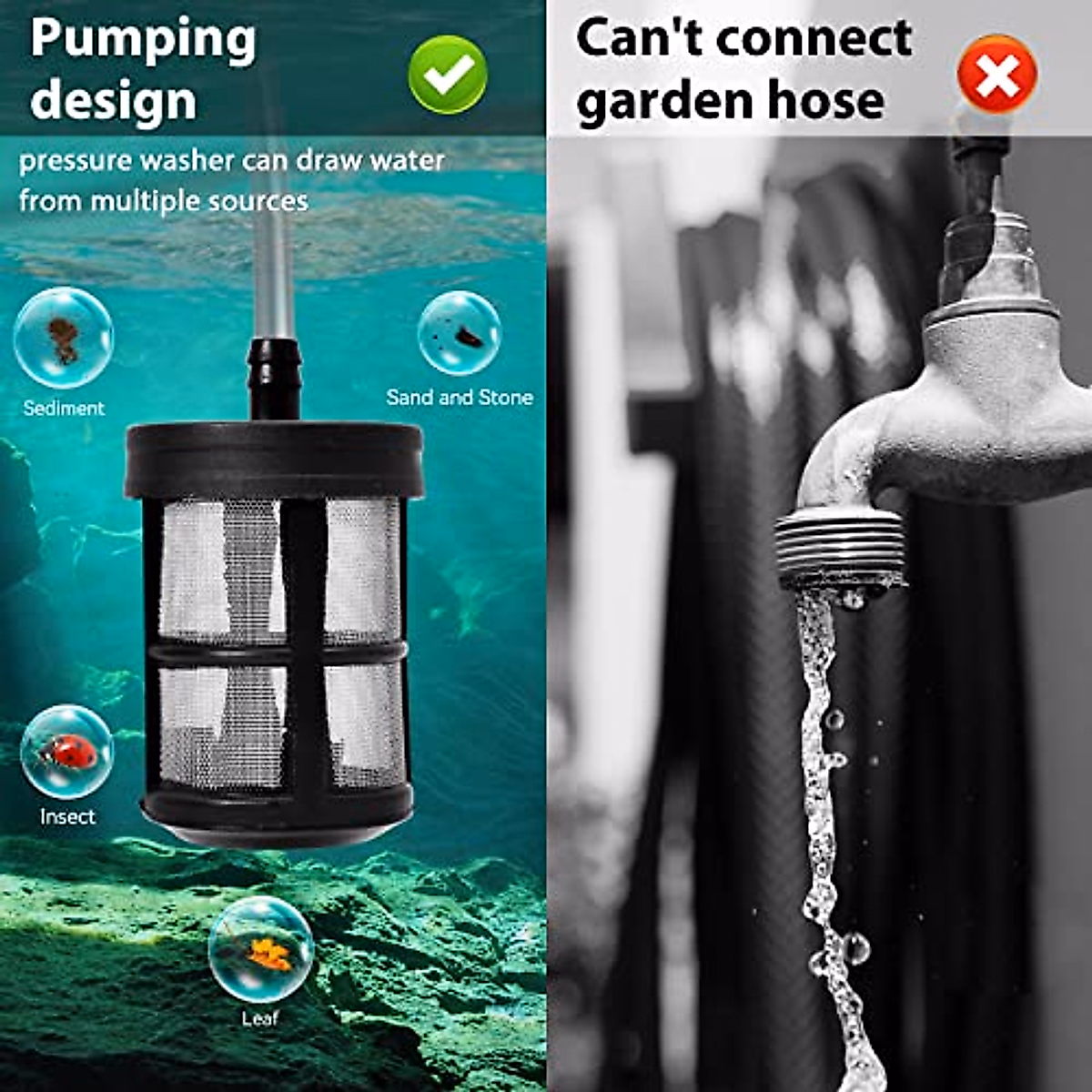 HZG Cordless Pressure Washer, Brushless Portable Pressure Washer,3 Adjustable Levels with 6-in-1 Nozzle,Max 950 PSI, 2× 21V 4.0Ah Rechargeable Battery for Car,Fence,Floor Cleaning & Watering,Black