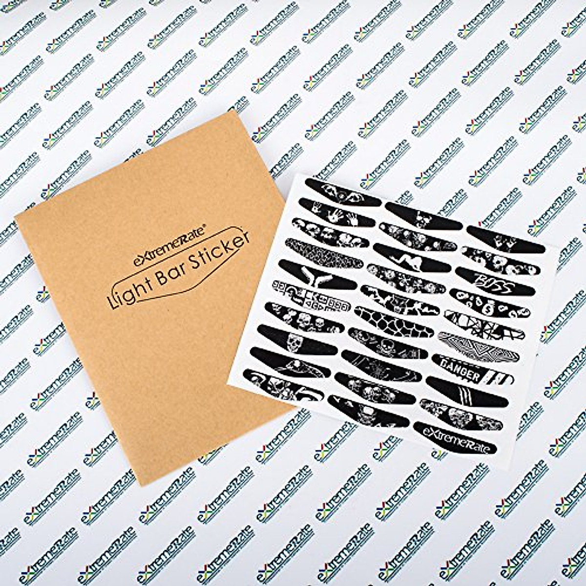 eXtremeRate 30 Pcs/Set Personized Controller Light Bar Decal for PS4 Remote Skins, Game Accessories Led Cover Sticker for PS4 Slim Pro Controller