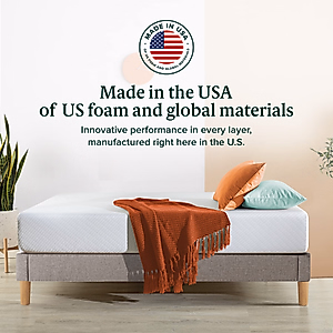 ZINUS 10 Inch Green Tea Arie Memory Foam Mattress, Full, CertiPUR-US Certified, Mattress in A Box, Pressure Relieving, Made in USA
