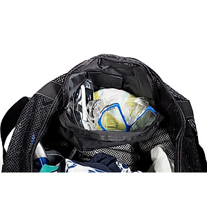 Athletico Mesh Dive Duffel Bag for Scuba or Snorkeling - XL Mesh Travel Duffle for Scuba Diving and Snorkeling Gear & Equipment - Dry Bag Holds Mask, Fins, Snorkel, and More