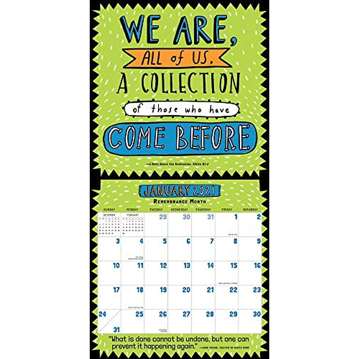 Wonder Wall Calendar 2021