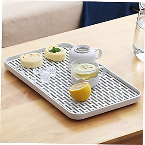Zerodeko 1pc Drain Rack Coffee Table Tray Escurridor De para Fregadero Vegetable Tray Dish Rack Tray Appetizer Serving Platter Dish Dryer Rack Drying Mat Kitchen Tray Storage Tray