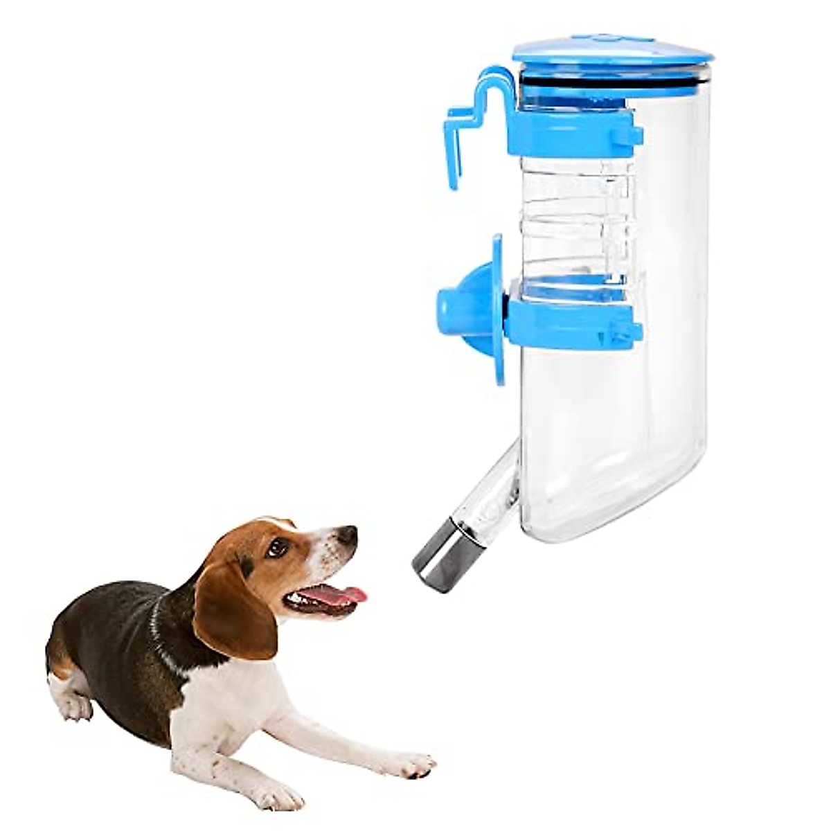 Pet Water Bottle No Drip Chew-Proof Cage Hanging Water Dispenser Puppy Cat Auto Watering Bottles for Rabbits, Ferrets, Guinea Pigs, Rats, Hamsters, Chinchillas and Other Small Animals