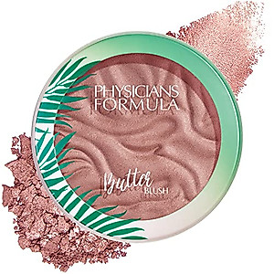 Physicians Formula Murumuru Butter Face Blush Makeup Powder, Plum Rose, 0.26 Ounce