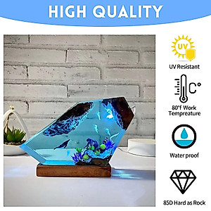 Myqiuf Epoxy Resin Kit, 1 Gallon/128OZ Epoxy Resin Crystal Clear Not Yellowing No Bubble Self Leveling for DIY Molds Wood Jewelry Table Tops Bar Top Casting Coating Crafts Supplies Easy Mix 1:1 Ratio