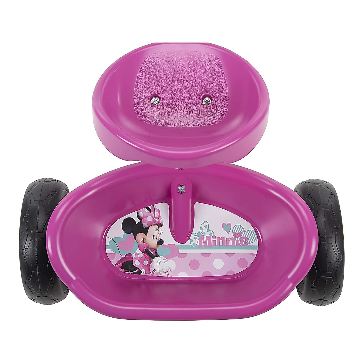 Huffy Disney Minnie Mouse Girl's Trike, Ideal for Ages 3+, Minnie Mouse Graphics, Pink Handlebar Bow Basket, Storage Bins for Snacks or Toys, Sturdy and Durable, Safe for Toddlers