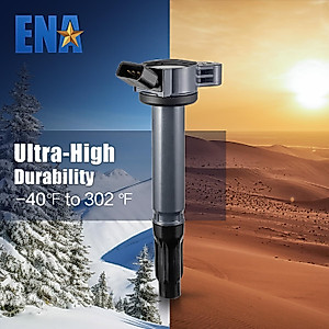 ENA Pack 6 Ignition Coil 3.5L Compatible with Lexus Toyota Sienna Avalon Camry Highlander Rav4 Venza Lexus RX350 IS350 ES350 V6 2007 2008 2009 2010 2011 2012 2013 2014 2015 Coils for UF487 90919A2007