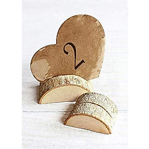 Darice David Tutera Rustic Wedding Wood Place Card Holders Brown: 24 pieces