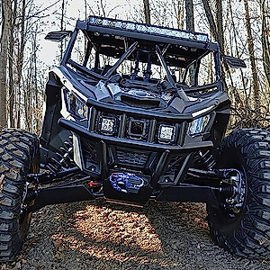 Nilight UTV Side Mirrors Aluminum X3 Rear View Mirror Upgraded 360 Degree Adjustment Compatible with 2016 2017 2018 2019 2020 2021 2022 2023 Can Am Maverick X3 Turbo R, 2 Years Warranty