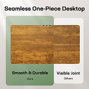 Marsail Electric Standing Desk with One-Piece Desktop,55 x 30 inch Height Adjustable Office Gaming Computer Desk with Deeper Tabletop,Home Office Stand up Desk with 4 Memory Presets, Desk for Bedroom