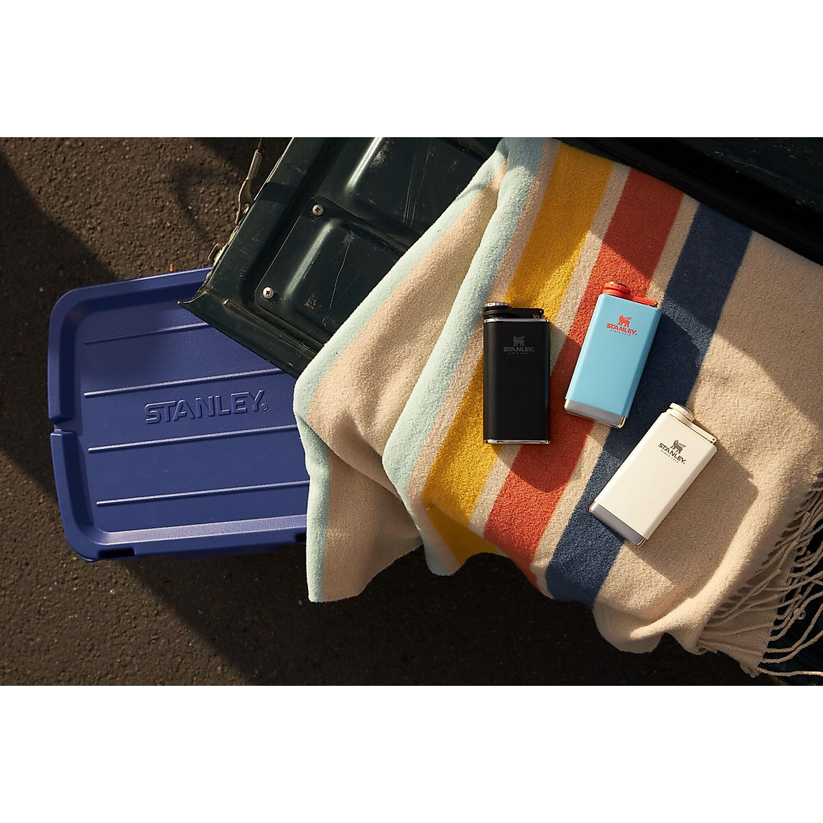 Stanley Adventure The Pre-Party Flask , Hammertone Green, 8oz