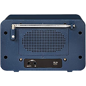 Crosley CR3036D-NV Tribute Vintage AM/FM Bluetooth Radio, Navy