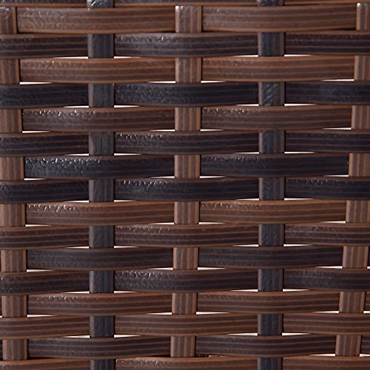 Outsunny Outdoor Wicker Rocking Chair with Wide Seat, Thick, Soft Cushion, Rattan Rocker w/Steel Frame, High Weight Capacity for Patio, Garden, Backyard, Grey