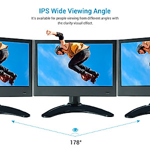 ELECROW Small Monitor 7 Inch Mini Monitor LCD Screen 1024x600 Compatible with PC Laptop CCTV Gaming Console