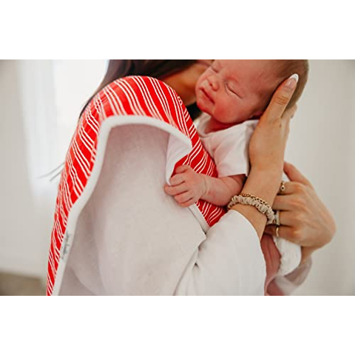 Copper Pearl Baby Burp Cloth Large 21''x10'' Size Premium Absorbent Triple Layer 3-Pack Gift Set “Slugger