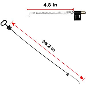 AMOSKAMAR Recliner Replacement Parts, Recliner Pull Cable Replacement with S Hook and Exposed Spring, Recliner Springs Replacement Parts for Most Sofa(1pcs)