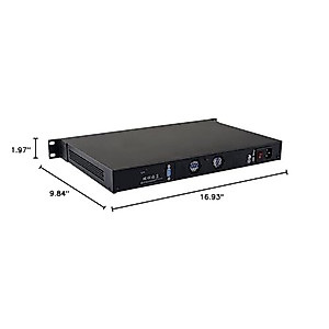 1U Rackmount Firewall Hardware, VPN, Network Security Appliance, Router PC, Intel Atom D525, RS02, 4 x Intel Gigabit LAN/2USB/COM/VGA/Fan,(4G RAM/32G SSD)