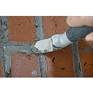 JINYO Mortar Trowel Rubber Handle Mortar Trowel Mortar Pointing Trowel Jointer Trowel Iron Bucket Handle Pointing Tool Narrow Bucket Brick