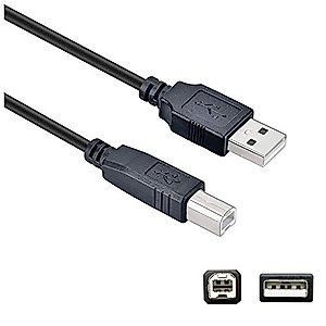 USB Printer Cable USB 2.0 Type A Male to B Male Scanner Cord High Speed for Brother, HP, Canon, Lexmark, Epson, Dell, Xerox, Samsung etc (6FT)