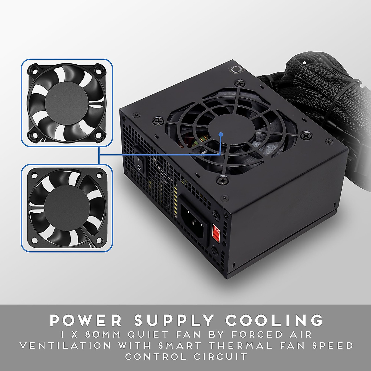APEVIA SFX-AP400W Mini ITX Solution / Micro ATX / SFX 400W Power Supply