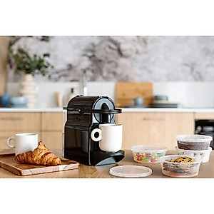 Exquisite Disposable 8 oz Plastic Containers With Lids - 48 Pack - Leak Resistant, Stackable, Microwave & Freezer Safe - Clear Rectangular Deli Containers