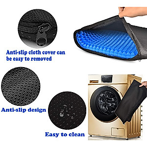 Renyqatt Gel Seat Cushion,with Non-Slip Cover,1.65inch Double Thick Office Chair Seat Cushion,Breathable Honeycomb Pain Relief Sciatica Egg Crate Cushion for Office Chair Car Wheelchair