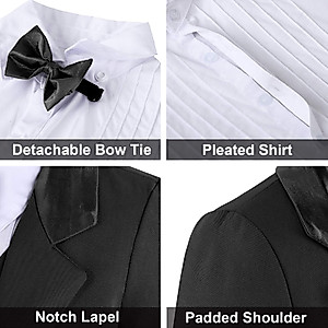 A&J DESIGN Baby Boy Outfit 12-18 Months Kids Gentleman Suits Black