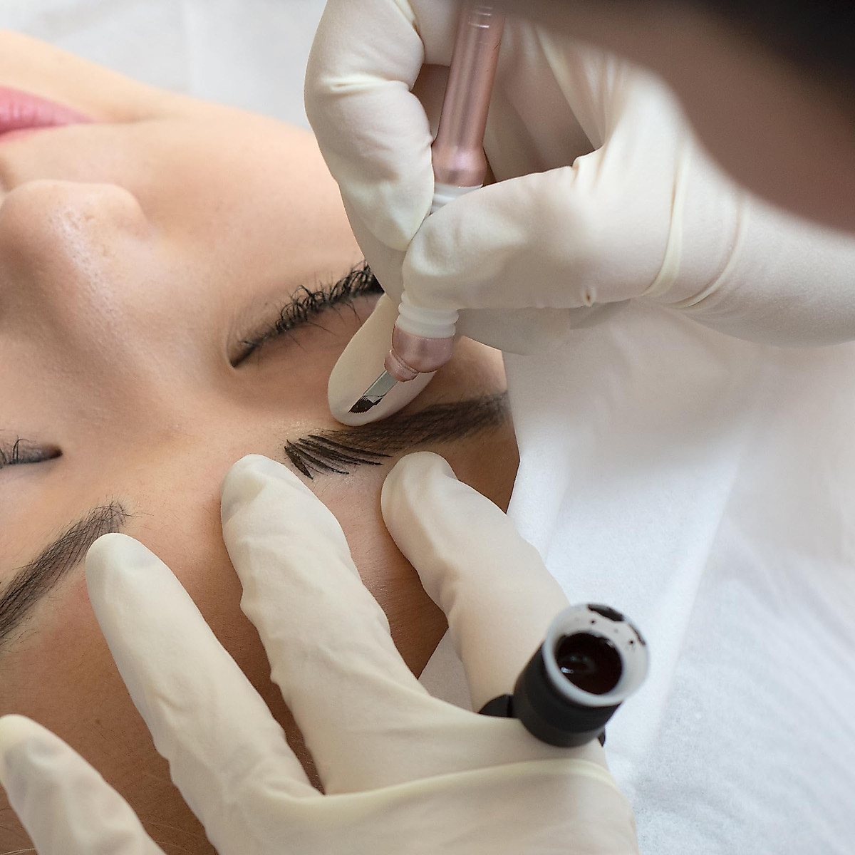 Tina Davies Professional X Perma Blend Brow Pigment - Permanent Eyebrow Makeup - Colours Heal True to Tone - High Retention - Bold Brown, 1/2oz