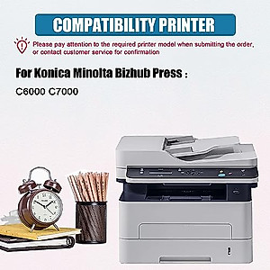 RIOMAN TN616 Toner Cartridge Compatible with Chip Replacement for Konica Minolta High Yield Compatible for Konica Minolta Bizhub Press C6000 C7000 Toner Printers 1 Yellow Pack