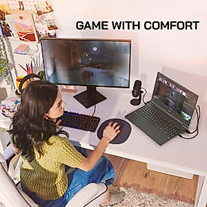 HP Victus 15.6" FHD 144Hz Gaming Laptop, AMD Ryzen 5 7535HS, 16GB DDR5, 1TB SSD, NVIDIA GeForce RTX 2050, Backlit Keyboard, HD Webcam, Wi-Fi 6, Bluetooth, Gray, Win 11 Pro, 32GB Snowbell USB Card